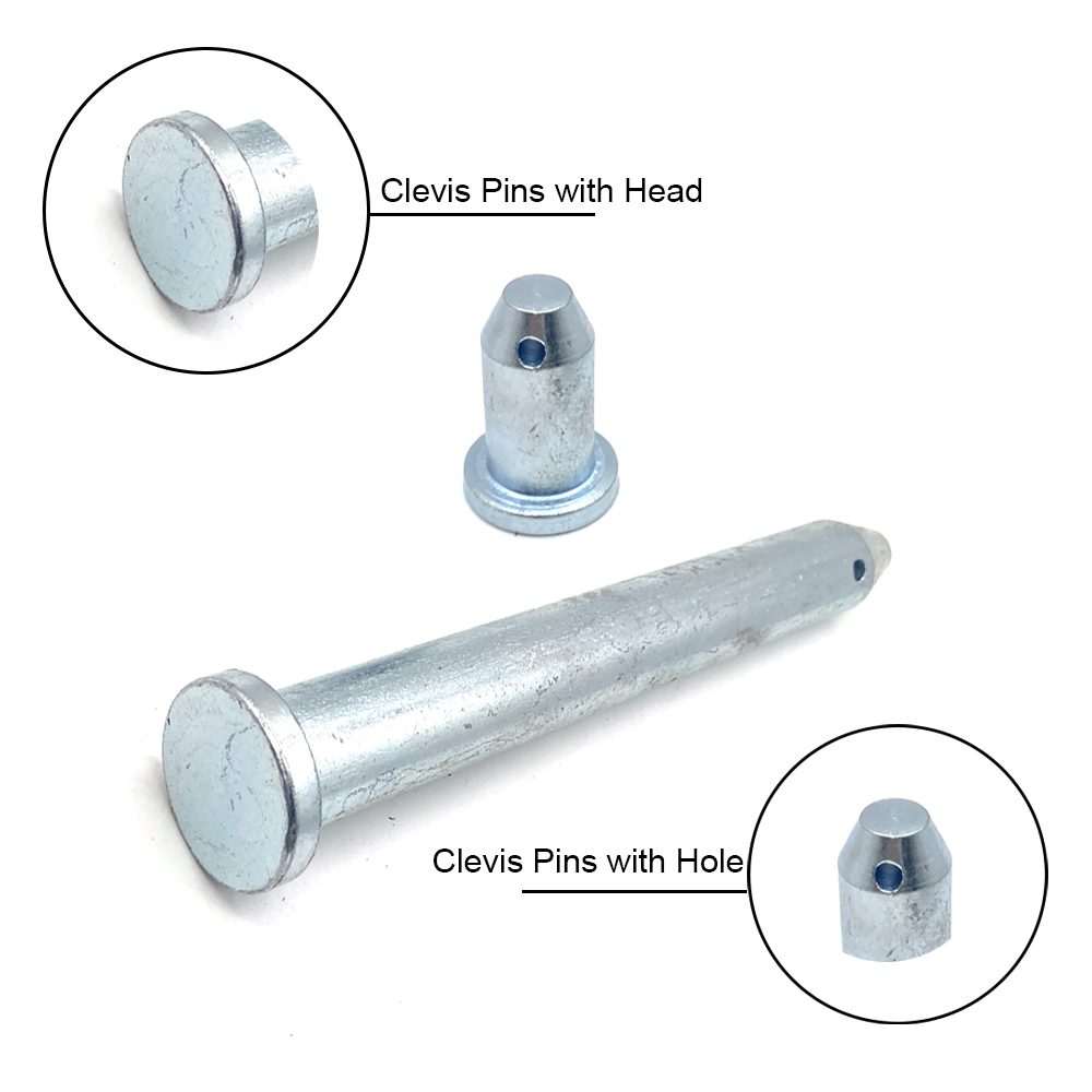 DIN 1444 Galvanized Metal Carbon Steel Blue White Zinc Flat Head Clevis ...