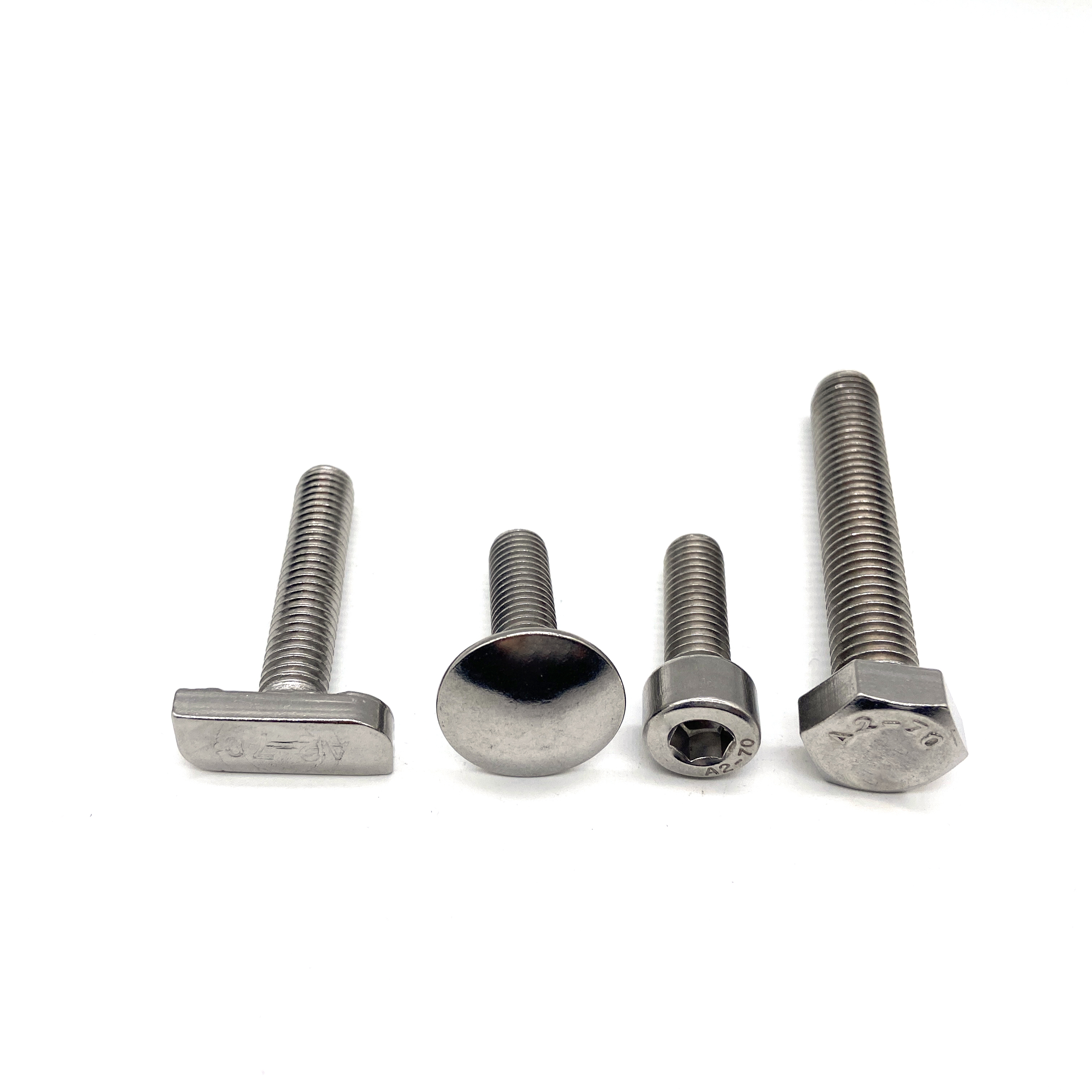 INOX A2 INOX A4 DIN933 Stainless Steel Hexagon Head Full Threaded Bolts ...