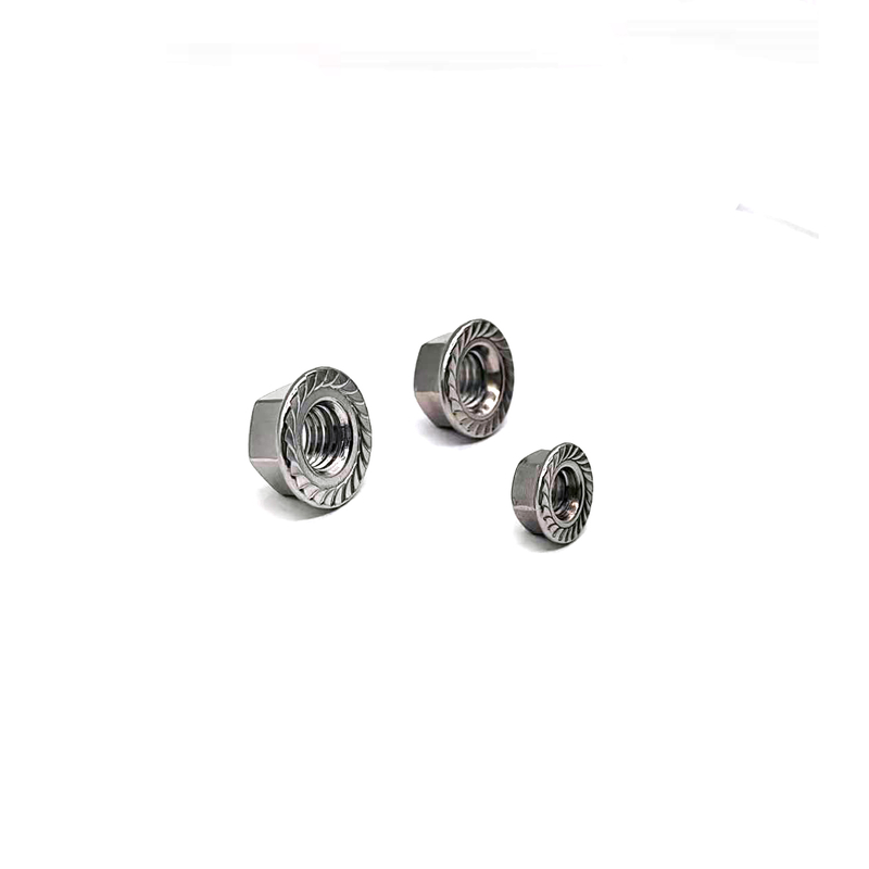 INOX A4 Stainless Steel INOX A2 M3 M4 M5 Hex Flange Nut - Buy Stainless ...