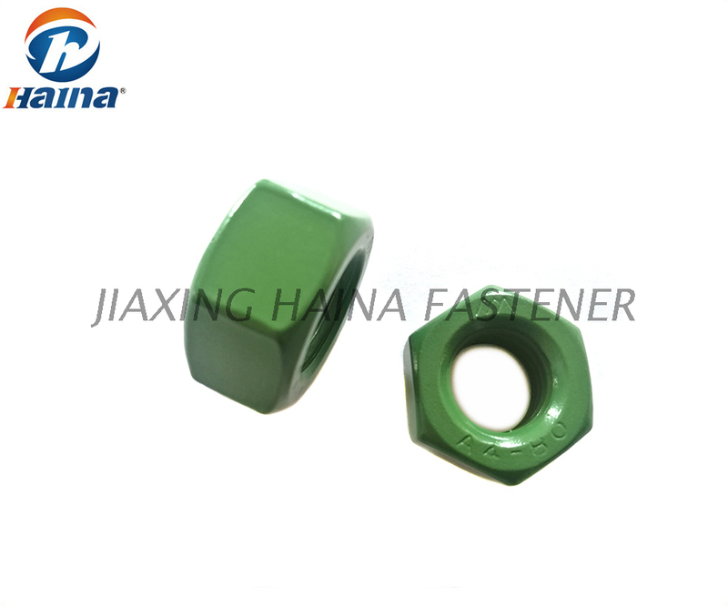 Teflon PTFE Coated Xylan 1070 Green DIN934 Stainless Steel Hex Nut ...