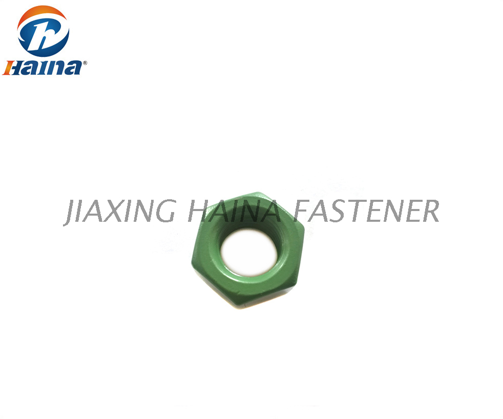 Teflon PTFE Coated Xylan 1070 Green DIN934 Stainless Steel Hex Nut ...