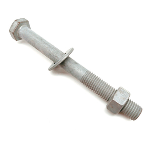 Steel Hexagon Head Fine Pitch Long Shank Power Bolt And Hex Nut with ...